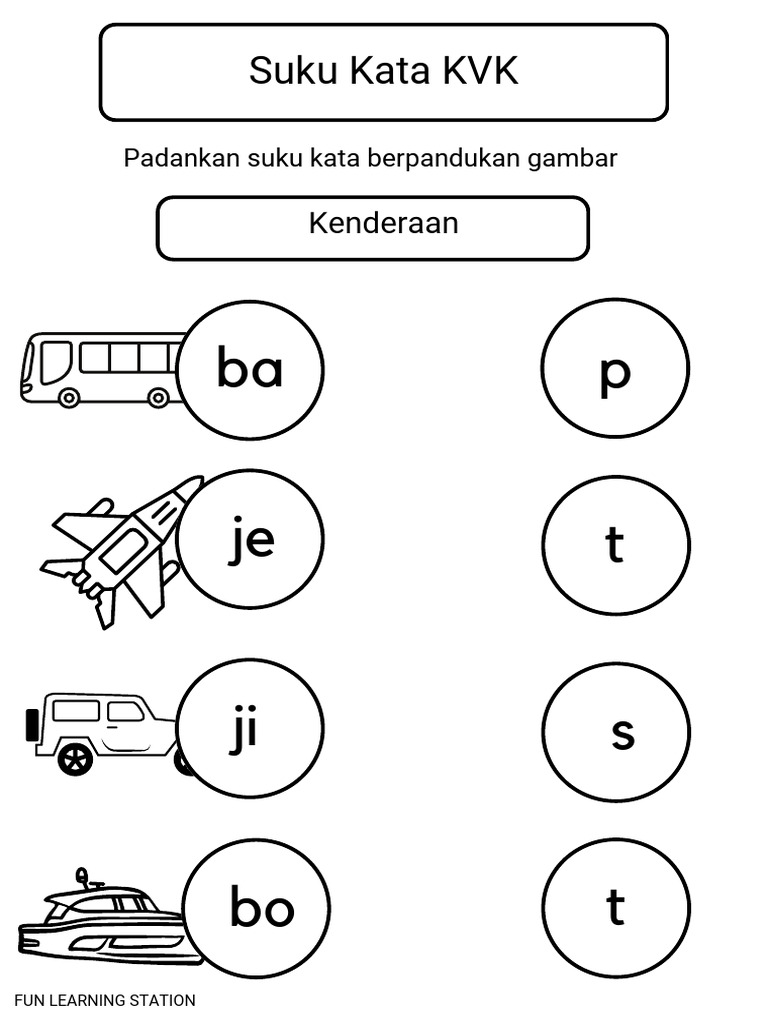 512 Latihan Suku Kata Tertutup | PDF