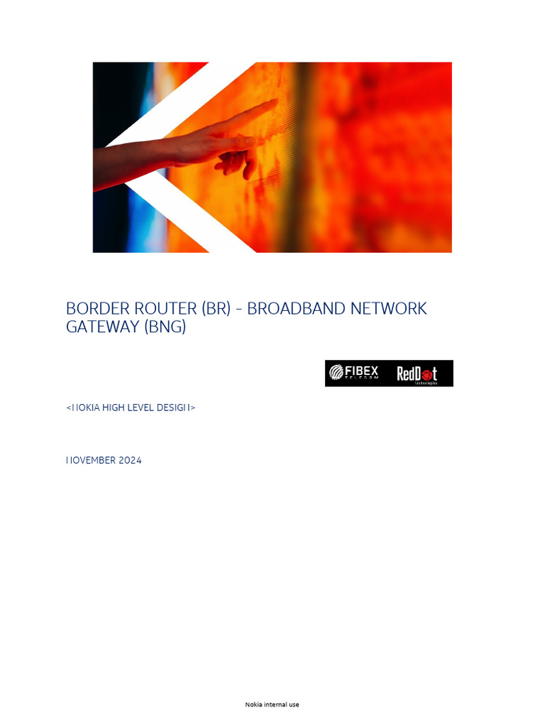 HLD-BR-BNG_FIBEX-REDDOT _FYCO-NOKIA v1.1 | PDF | Enrutador (Computación ...