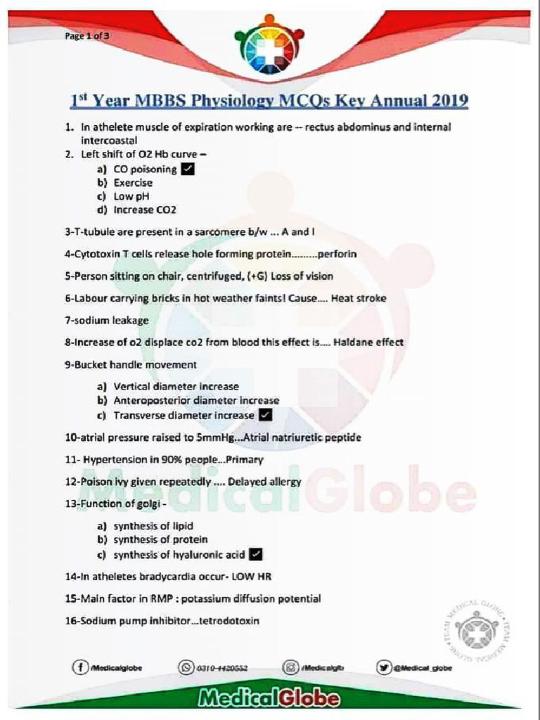 Physio uhs MCQS | PDF