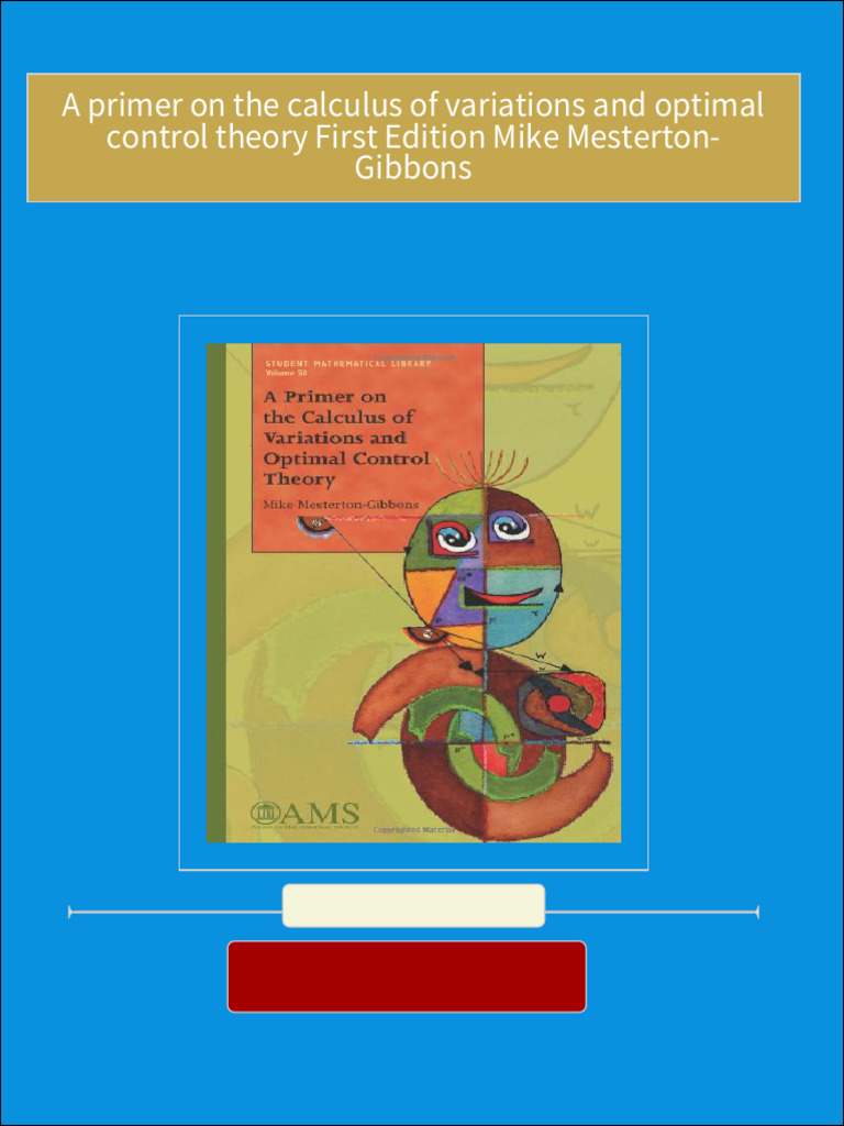 Instant download A primer on the calculus of variations and optimal ... Instant download A primer on the calculus of variations and optimal ...