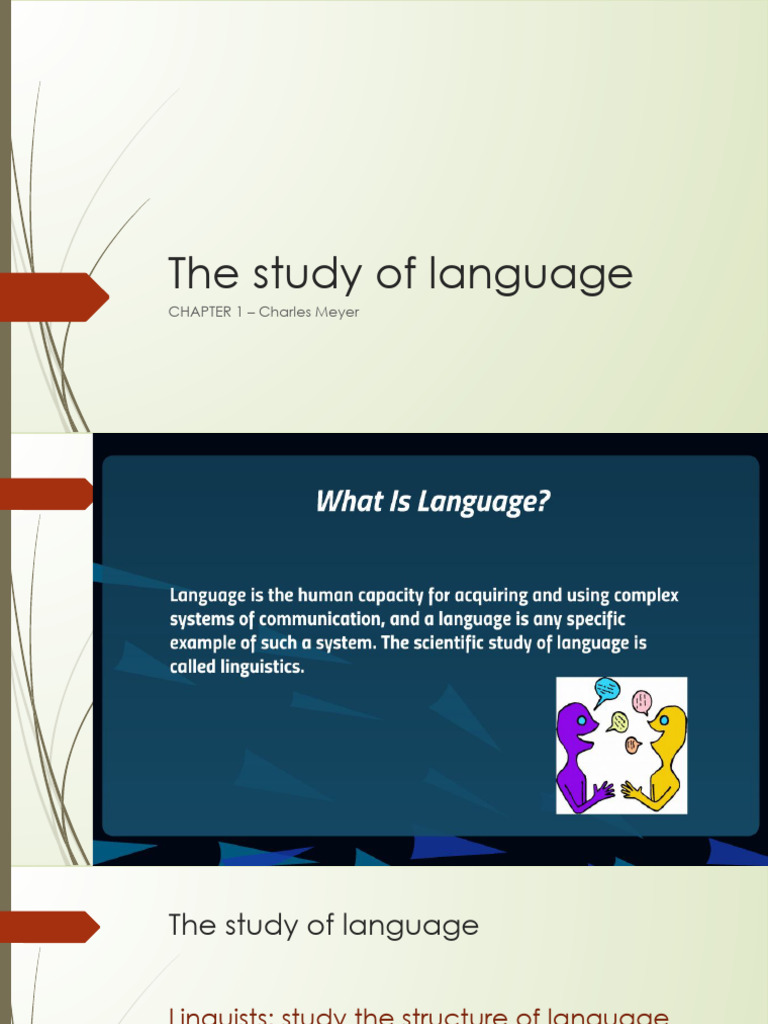 The Study of Language - Chapter 1 by Meyer | PDF