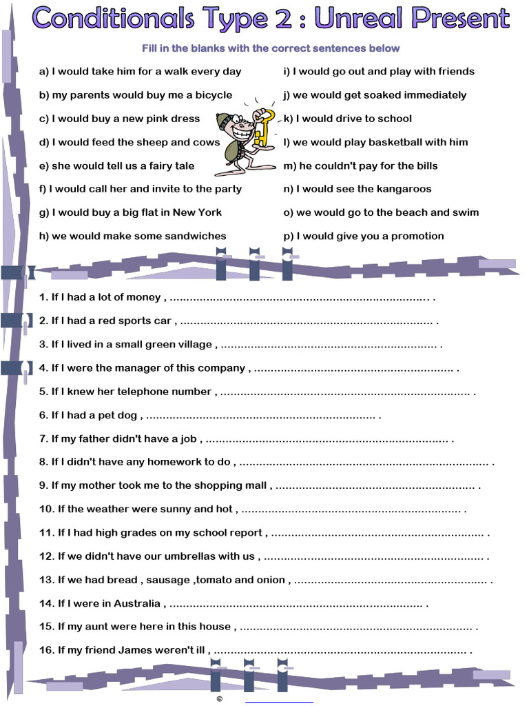Conditionals Type 2 Worksheet | PDF