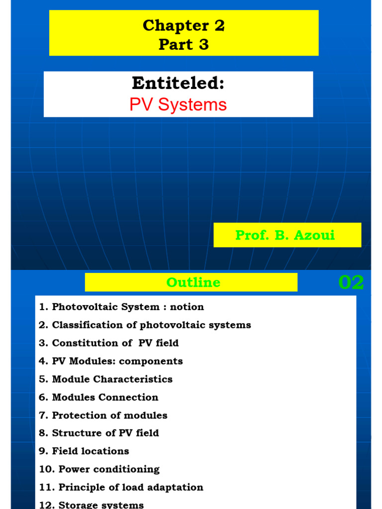 Chapter-2-photovoltaic-solar-part3 | PDF | Photovoltaic System | Photovoltaics