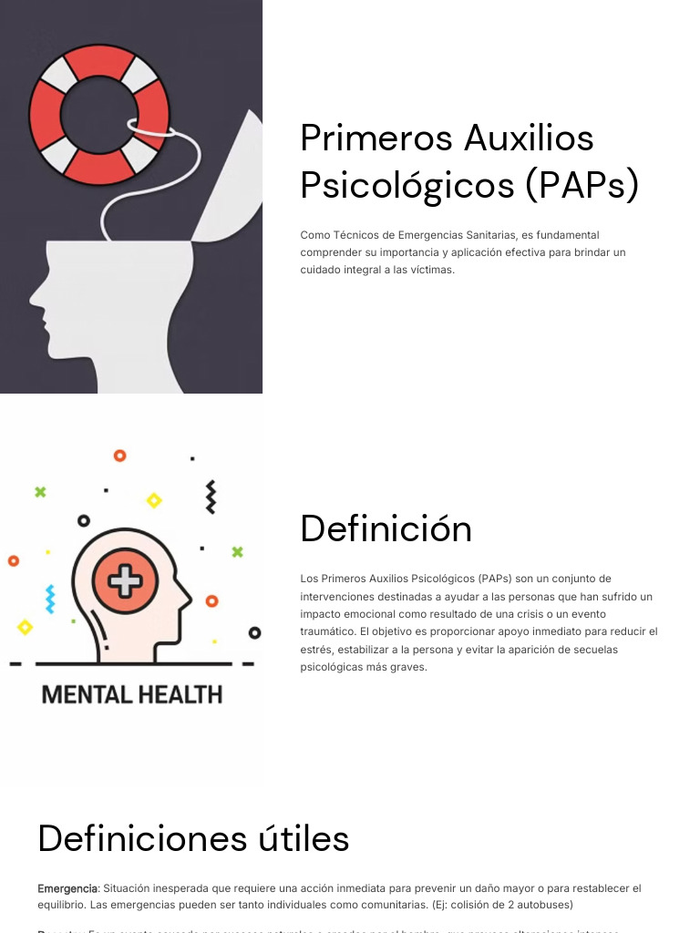 MF0072 - U3 - Primeros - Auxilios - Psicológicos - ALUMNO | PDF | Estrés (biología) | Las emociones