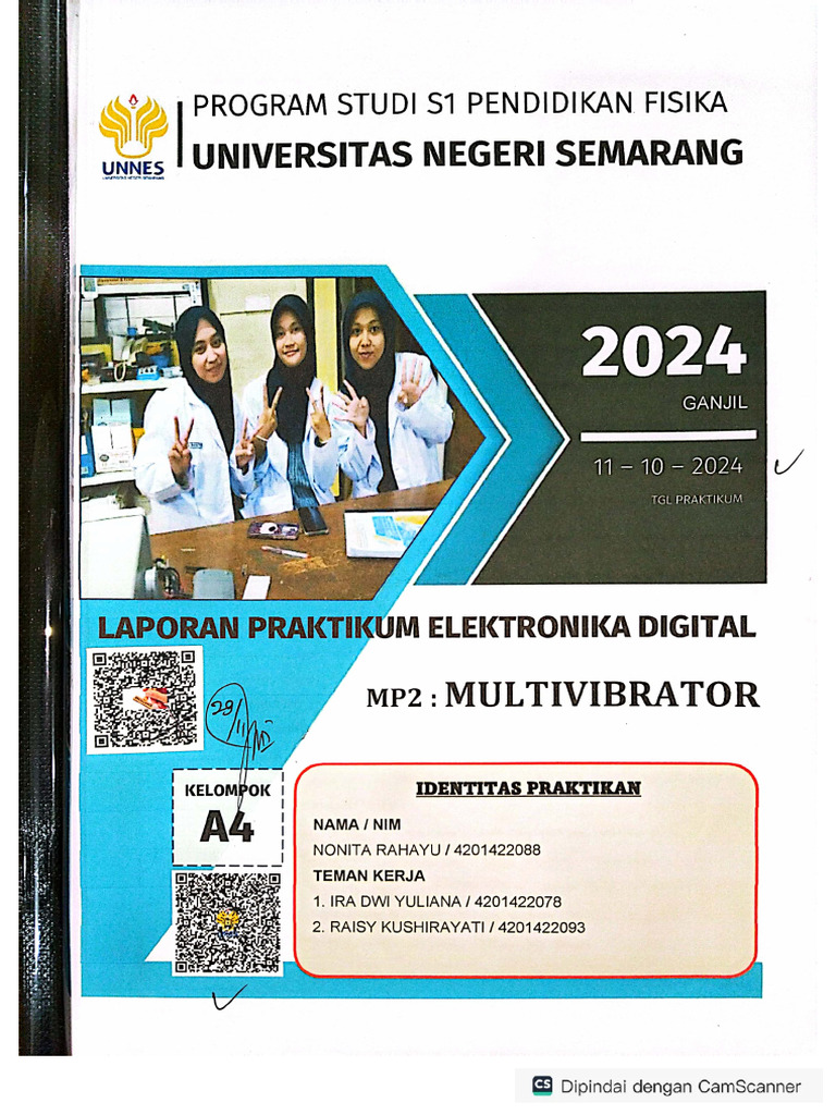 Laporan Praktikum Multivibrator | PDF