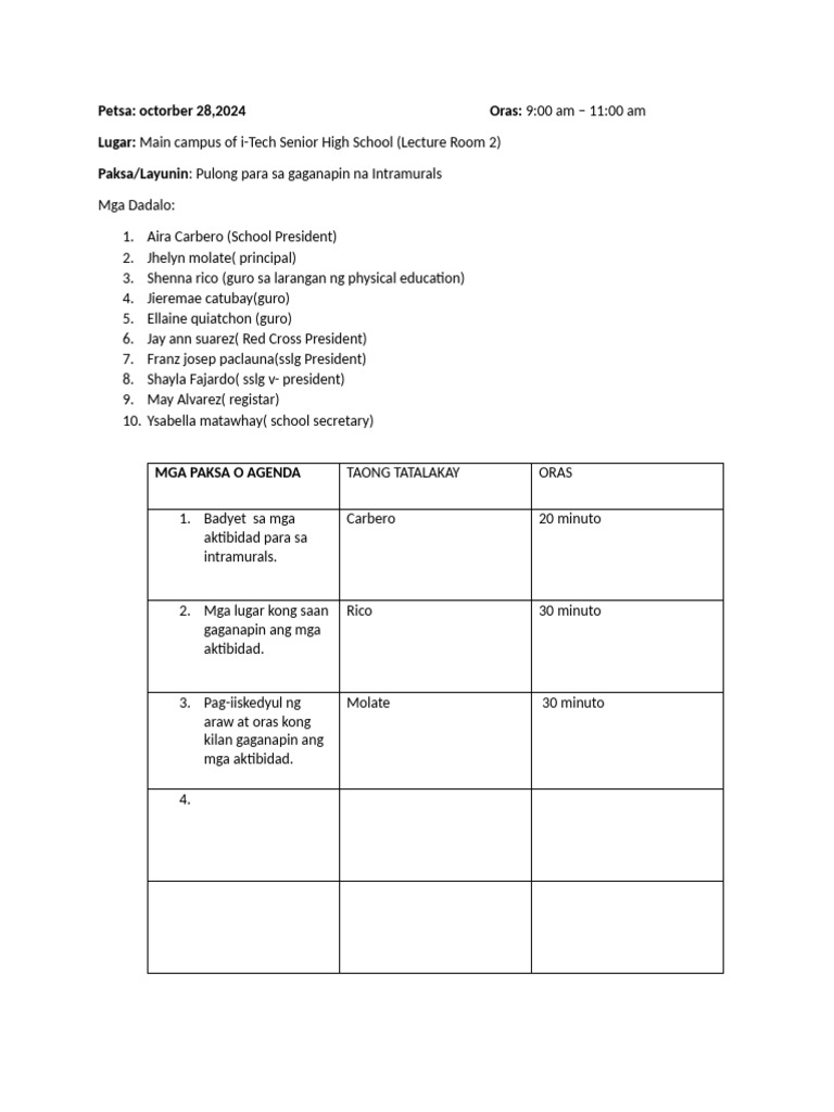 Performance Task para Sa Filipino Aira | PDF