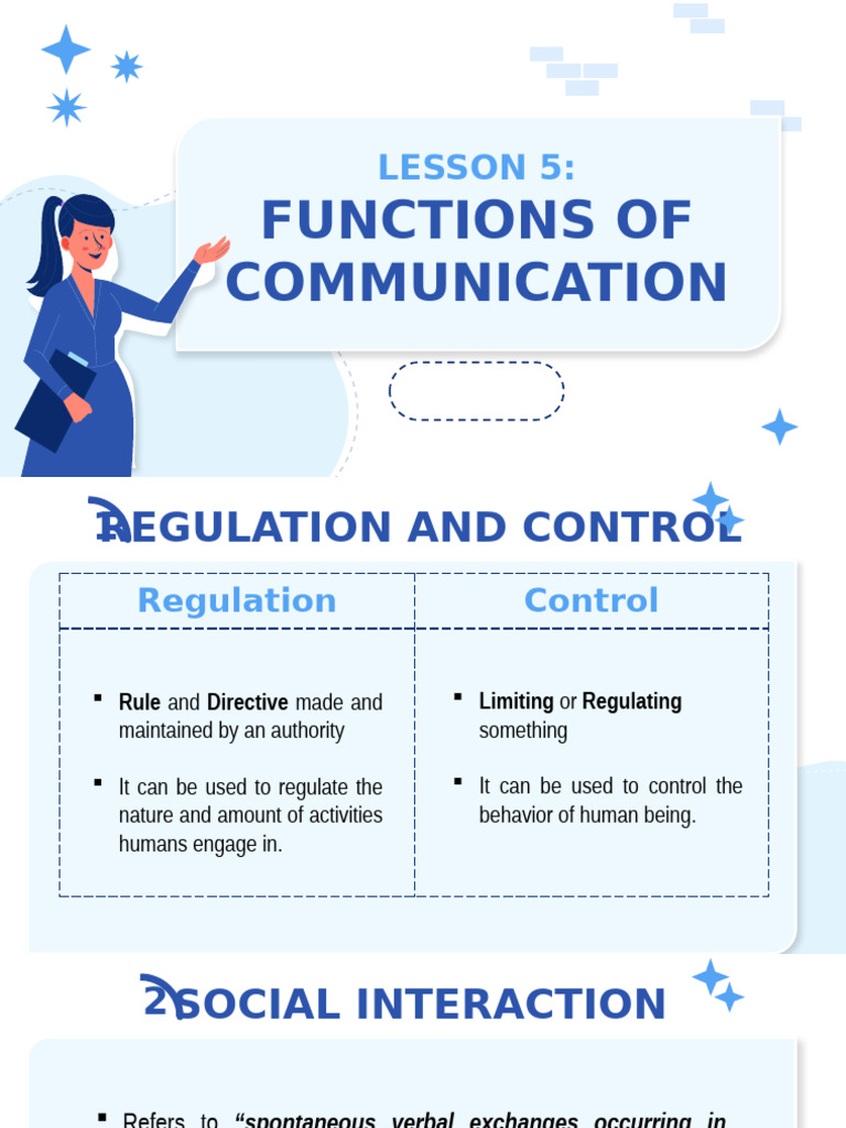 M. Lesson 5 Functions of Communication | PDF