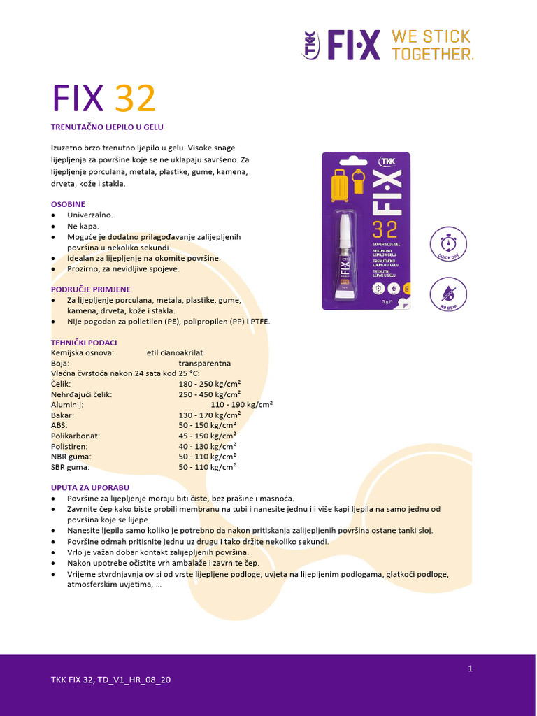 Tkk-Fix-32-Td V1 HR 08 20 | PDF
