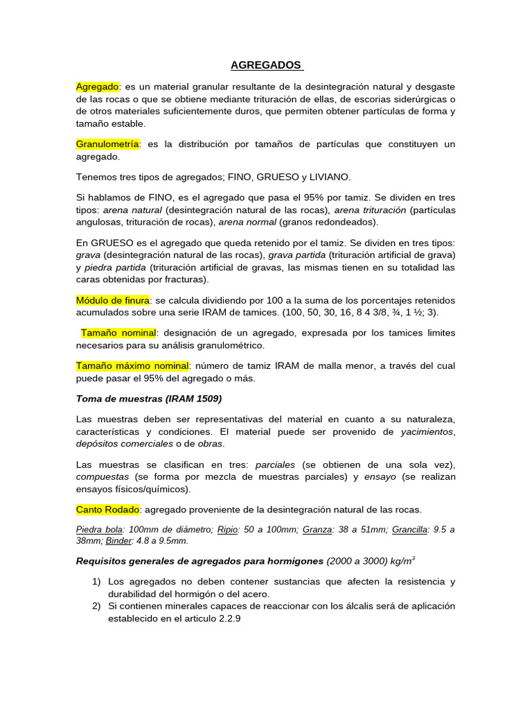 Guía de Agregados para Hormigón | PDF | Hormigón | Grava