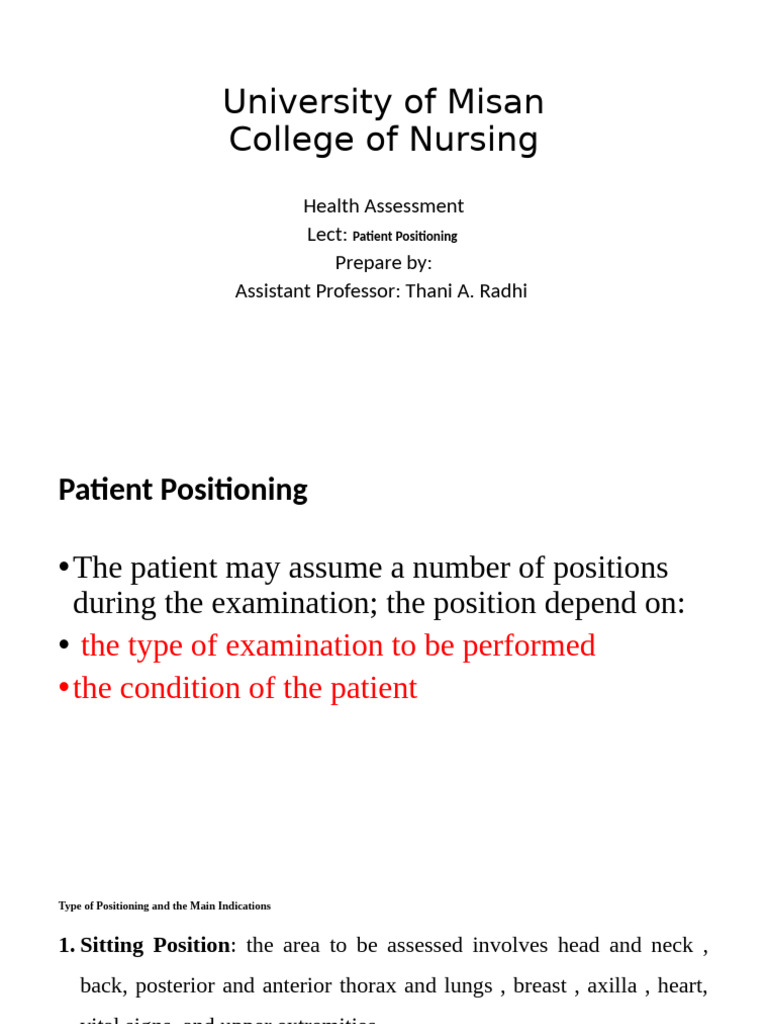 PATIENT POSITION | PDF