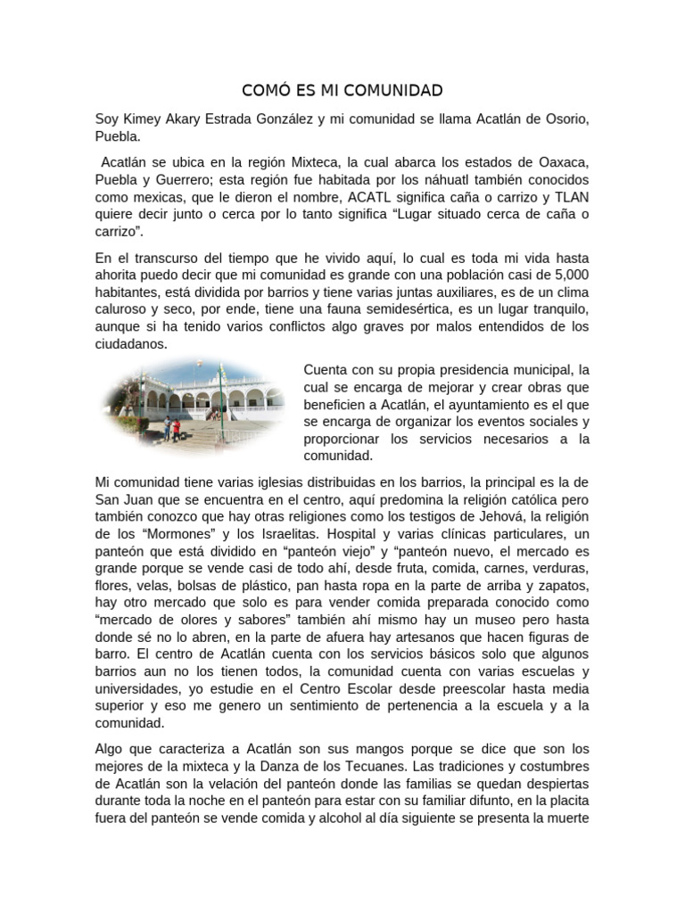 Comó Es Mi Comunidad | PDF