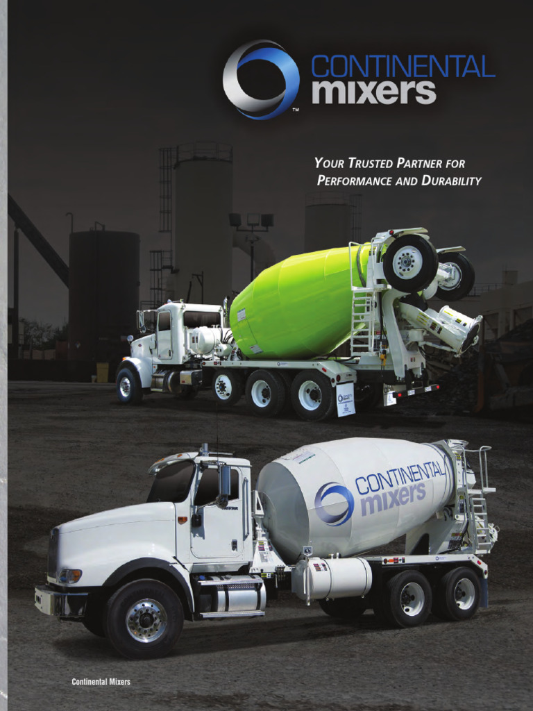 Continental Mixers: Performance & Safety | PDF | Truck | Concrete