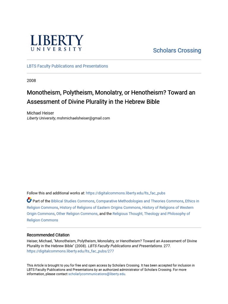 Full Text | PDF | Monotheism | Polytheism