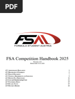 Formula Student Czech Republic Handbook 2025 v1.0 | PDF