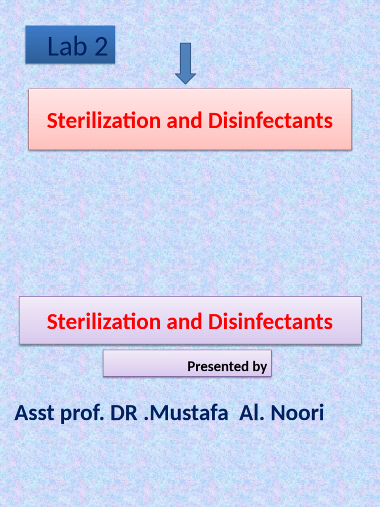 Sterilization and Disinfectants 2022 | PDF | Disinfectant ...