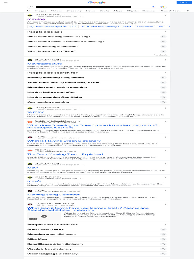 Mewing meaning | PDF