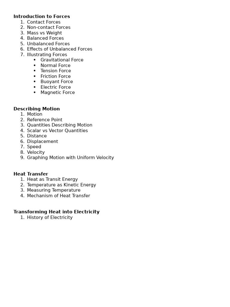 Grade 7 Physics | PDF