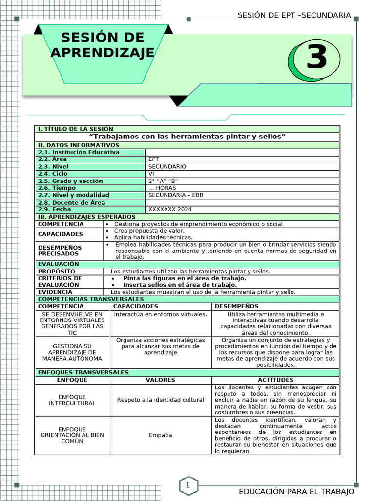2º Ses Act 3 - Ept 2024 | PDF | Maestros | Aprendizaje