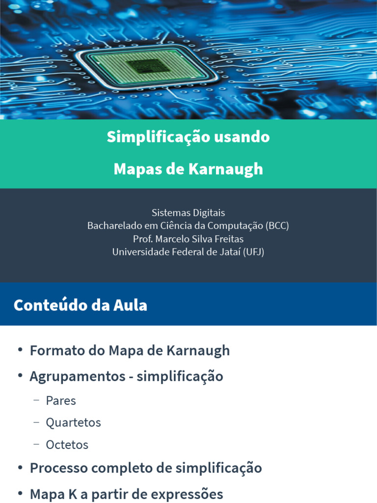 Aula5 - SimplificacaoMapasKarnaugh | PDF