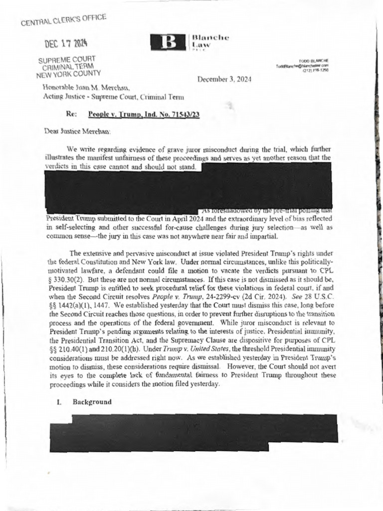 Blanche Law letter | PDF | Justice | Crime & Violence