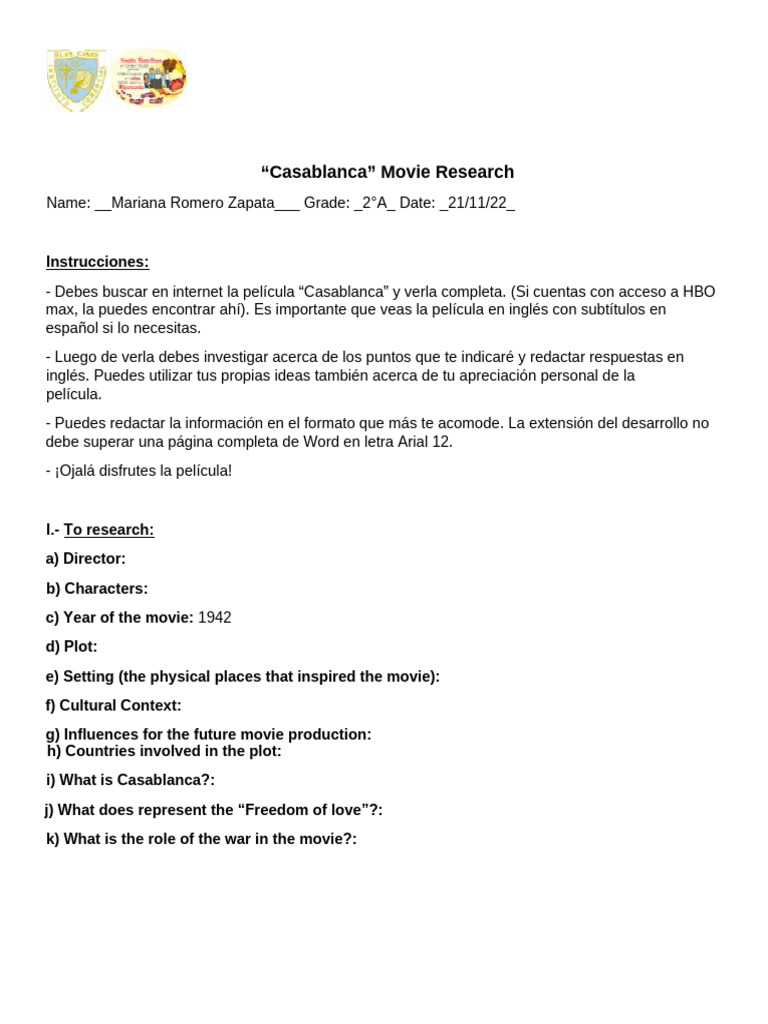 Movie Research | PDF