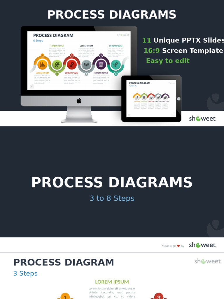 Process Diagrams Showeet (Widescreen) | PDF