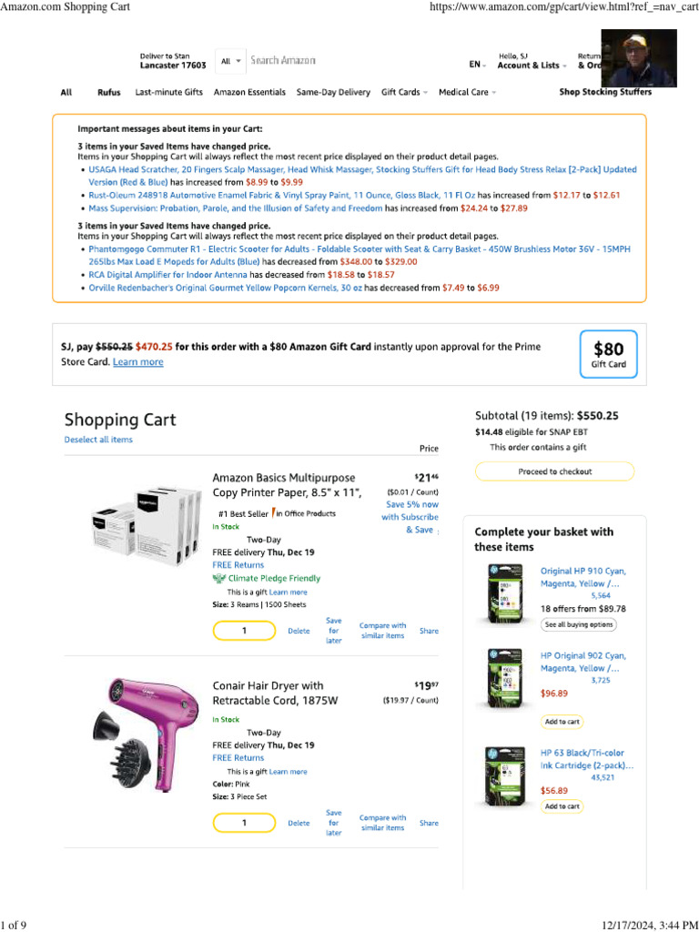 Amazon Shopping Cart Overview - Dec 2024 | PDF | Pro Se Legal ...