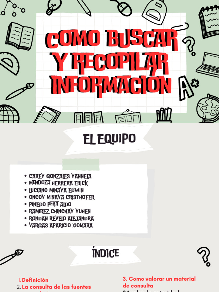 Recopilar Información | PDF | Bibliotecas | Información