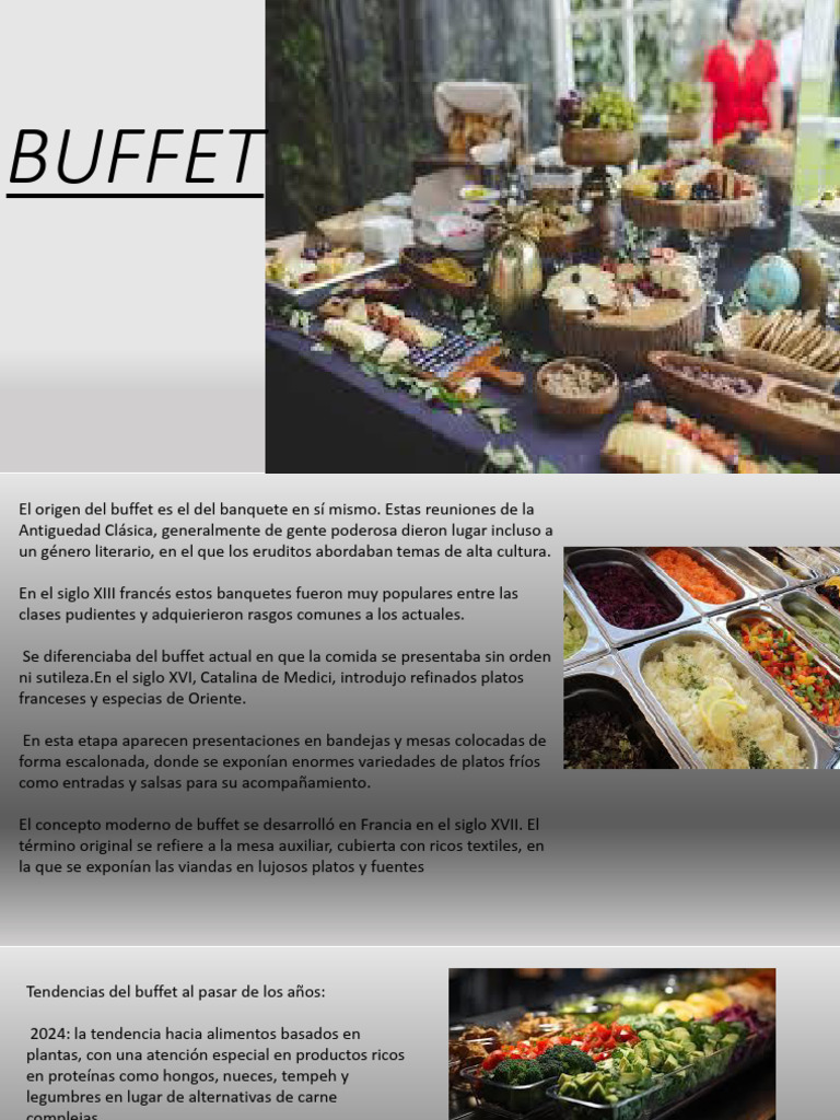 Buffet | PDF | Almuerzo | Postres