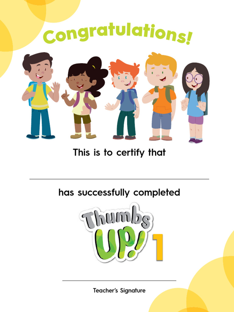 TU1 Certificate | PDF