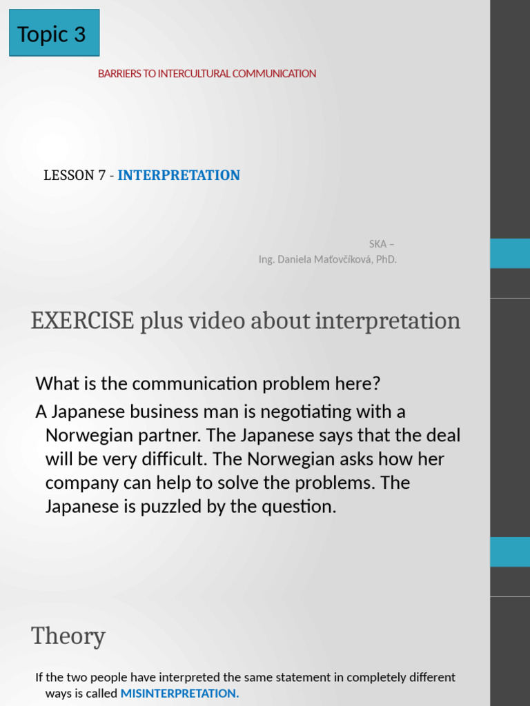 Lesson 7 - Interpretation | PDF