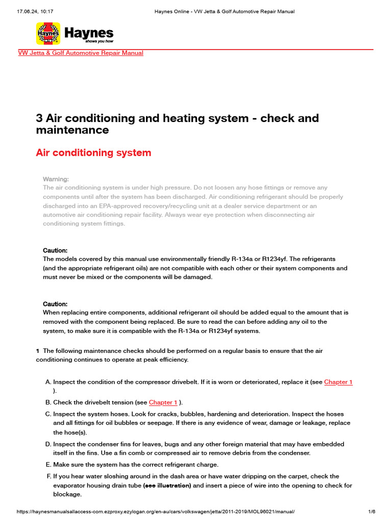 3 Cooling, heating and air conditioning systems 3 Air conditioning and ...