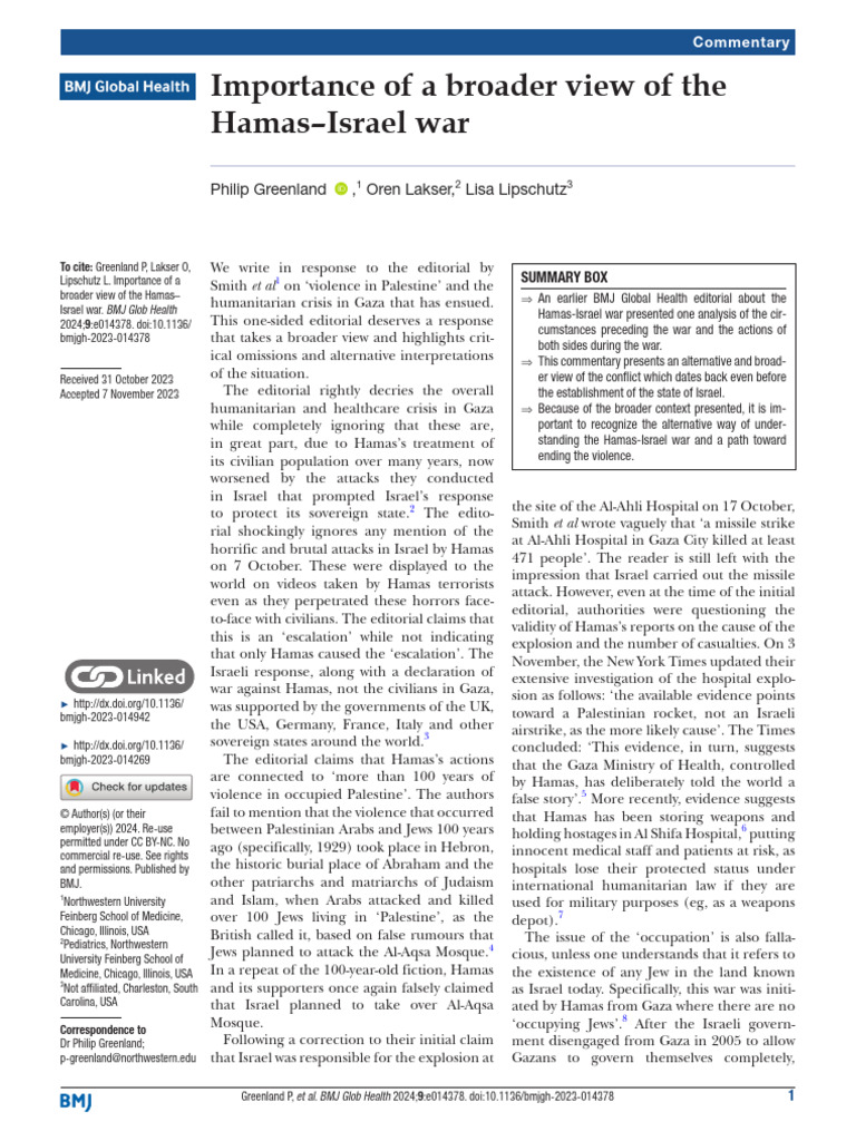 2- Importance of a broader view of the Hamas–Israel war | PDF | Hamas | Israel