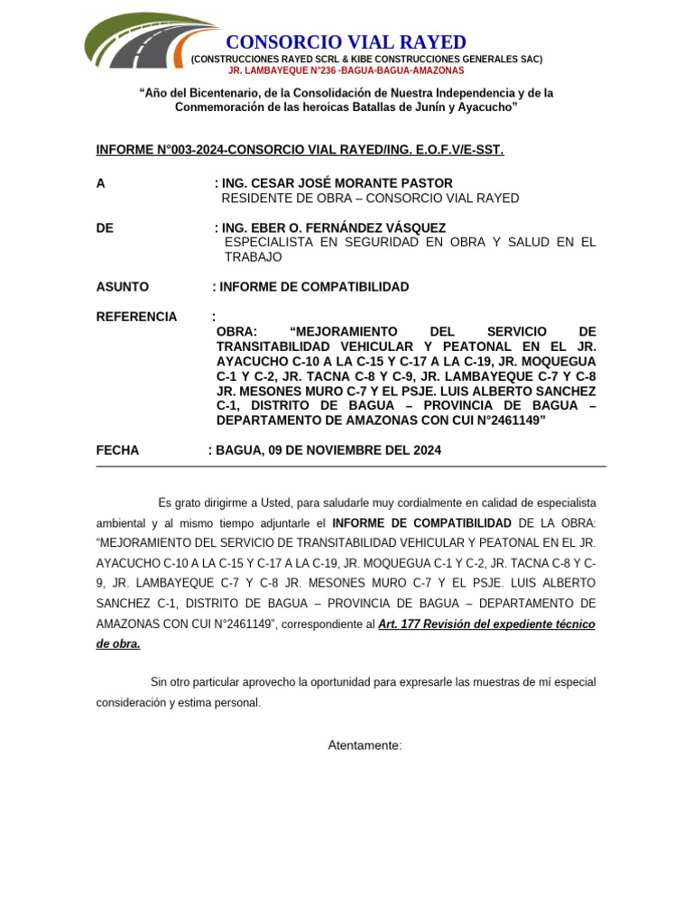 Inf. Compatibilidad Ssoma | PDF | Hormigón | Ingeniero civil Inf. Compatibilidad Ssoma | PDF | Hormigón | Ingeniero civil