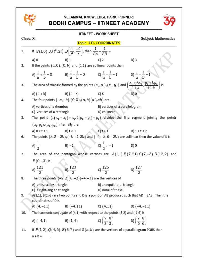2d Coordinate | PDF | Triangle | Triangle Geometry