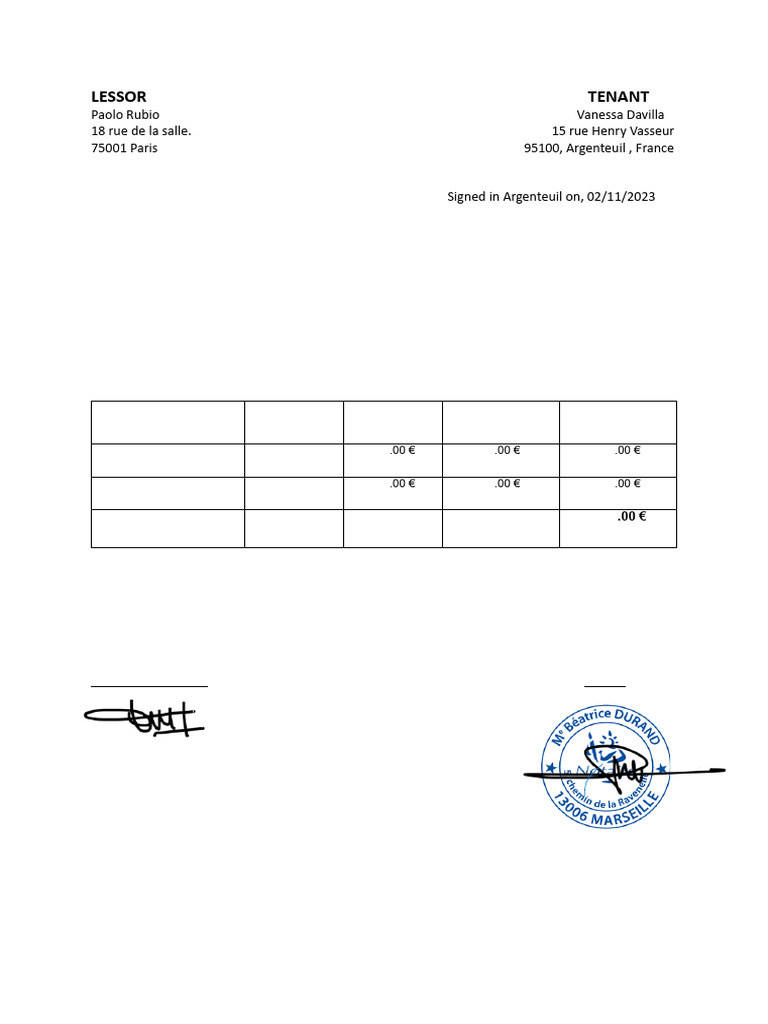 Facture Loyer de Maison | PDF