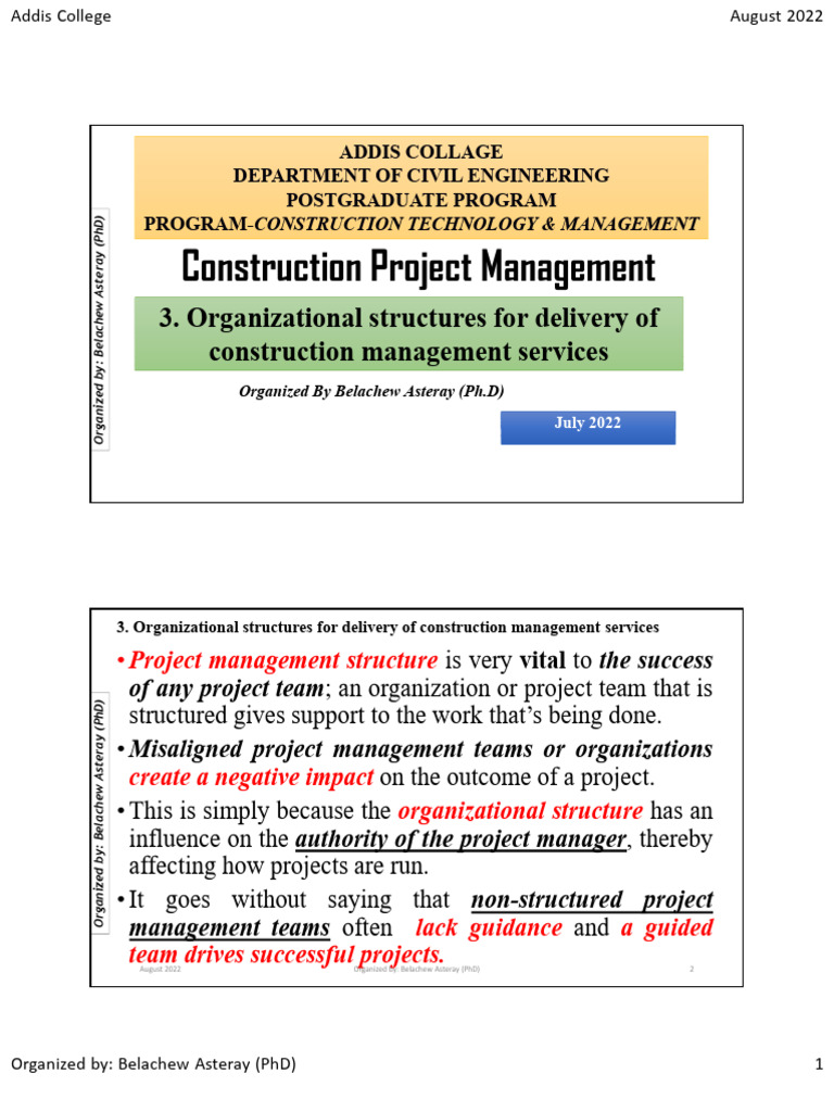 3. Part 3 Organizational Structures | PDF | Organizational Structure ...