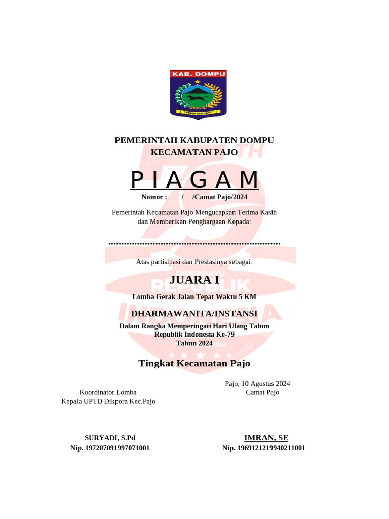 PIAGAM | PDF