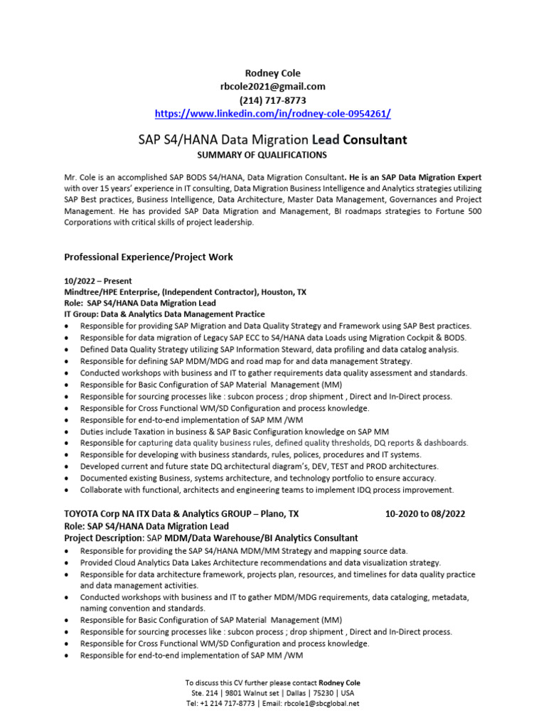 Wipro Data Migration Rodney+Cole-6d0de9c6 | PDF | Data Quality | Analytics