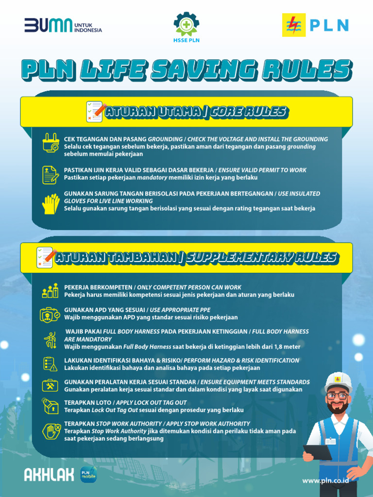 FA PLN Life Saving Rules | PDF
