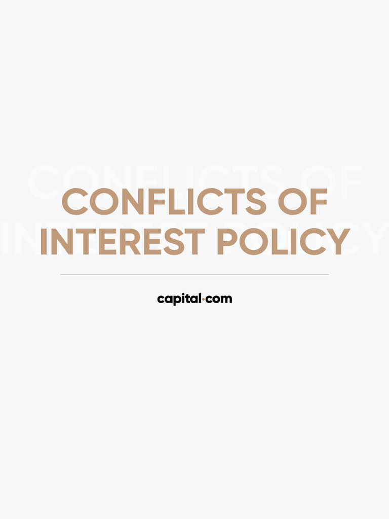 Conflicts of Interest Policy | PDF | Conflict Of Interest | Risk