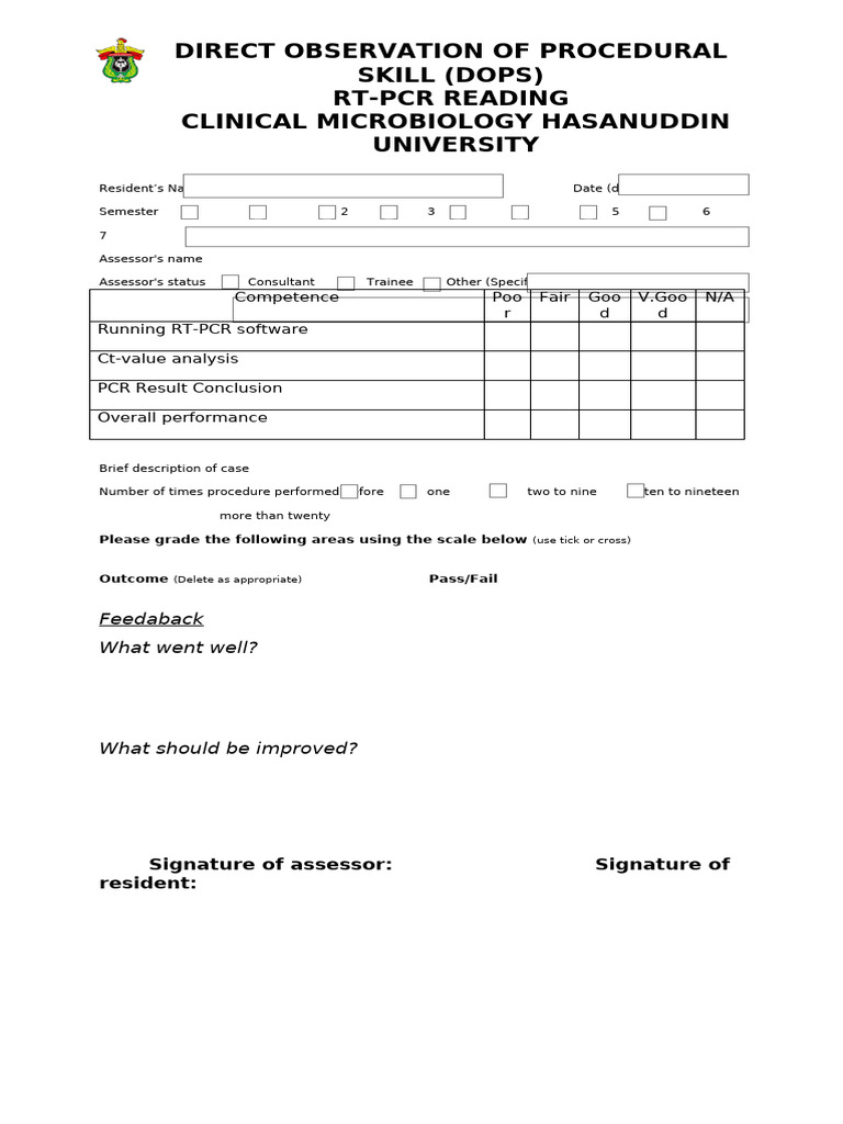 DOPS RT-PCR Reading - Jan 2024 | PDF