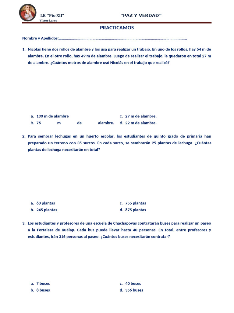 PRACTICA MATE 1 COMP. | PDF