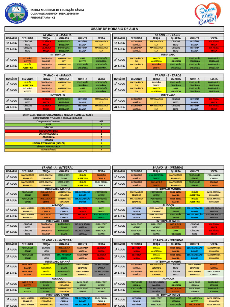QUADRO DE HORARIOS 27_05_2024 (1) | PDF | Inquérito | Science