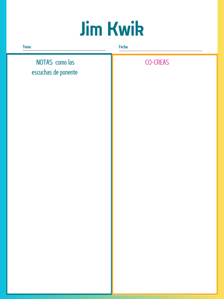 Guía de Notas Cornell para Estudiantes | PDF | Aprendizaje | Cognición
