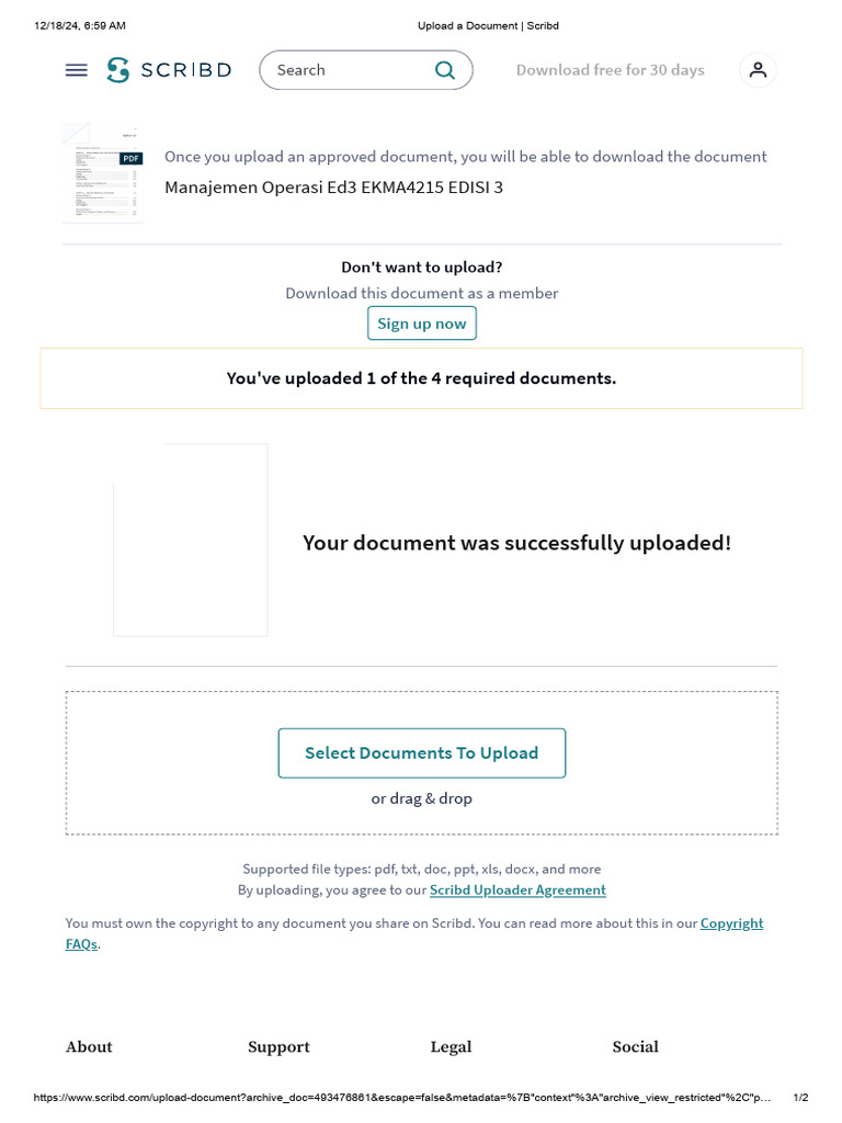 Manajemen 1 | PDF | Scribd | Internet