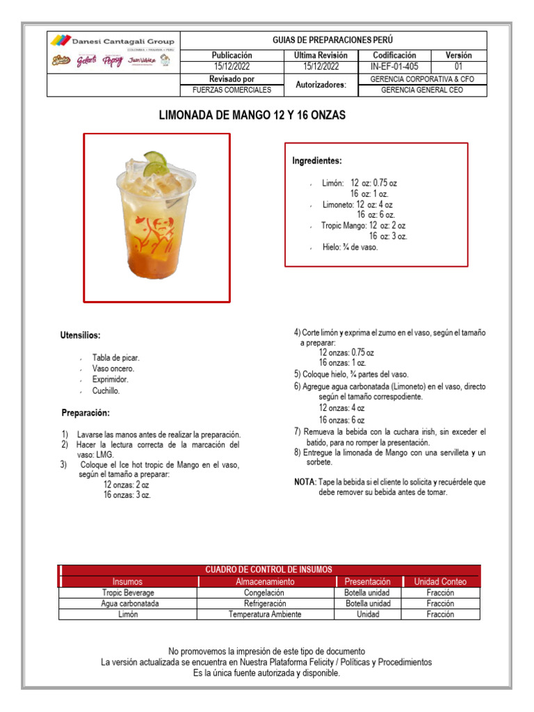 Guías Preparación Limonadas de Verano-1 | PDF