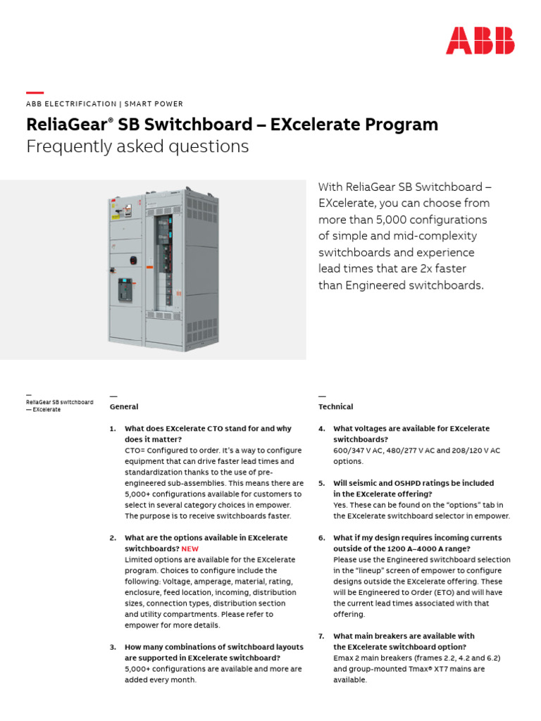 ABB - 9AKK108468A5260 - EXcelerate FAQ | PDF | Electrical Engineering ...