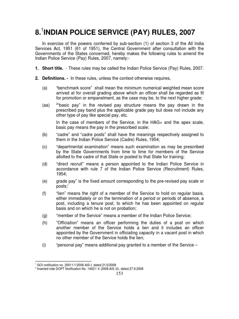 Revised AIS Rule Vol III IPS Rule 08 | PDF | Government | Justice