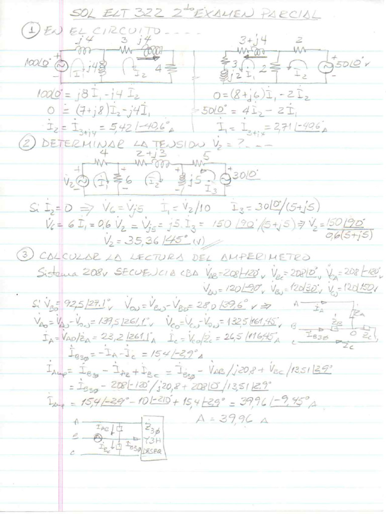 ELT 322 SOL 2do EXAMEN PARCIAL | PDF